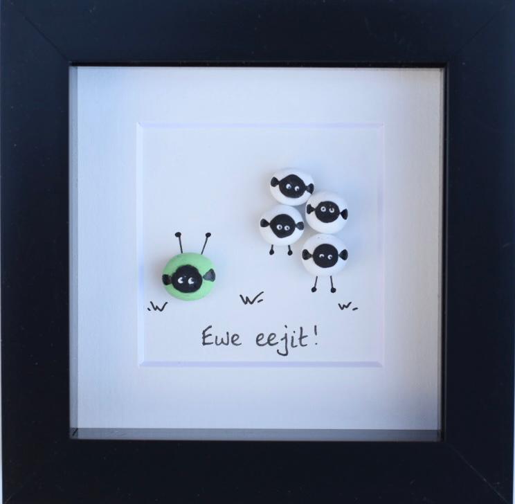 Ewe eejit! Sheep Art Print